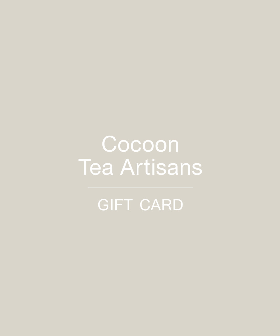Digital Gift Card – Cocoon Tea Artisans